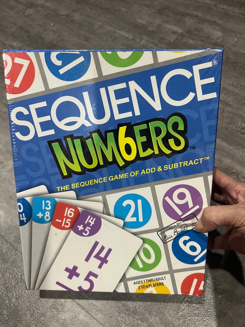 BN Sequence Numbers Board Game - Add & Subtract, Hobbies & Toys, Toys ...