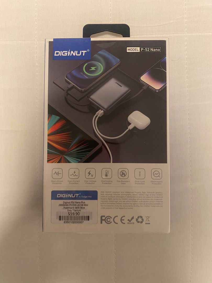 Brand New DigiNut P-52 Nano 20000mAh Power Bank, Mobile Phones ...