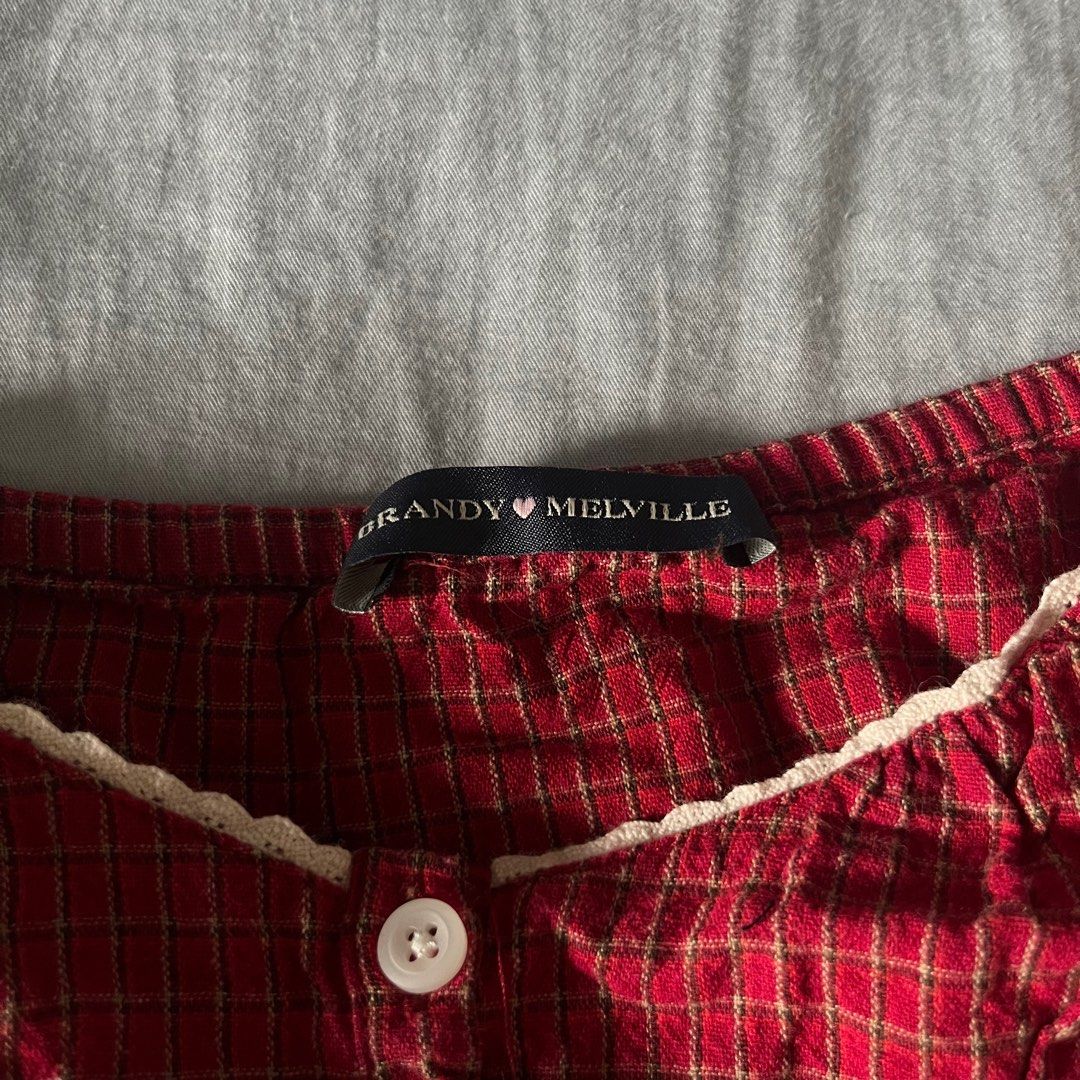 brandy melville red tiffany tank, Women's Fashion, Tops, Blouses on ...