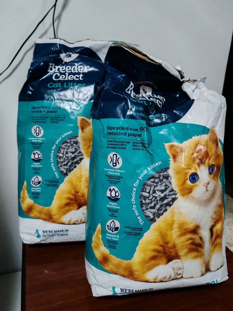 Breeder Celect Cat Litter - Upcycled Paper, Pet Supplies, Homes & Other ...