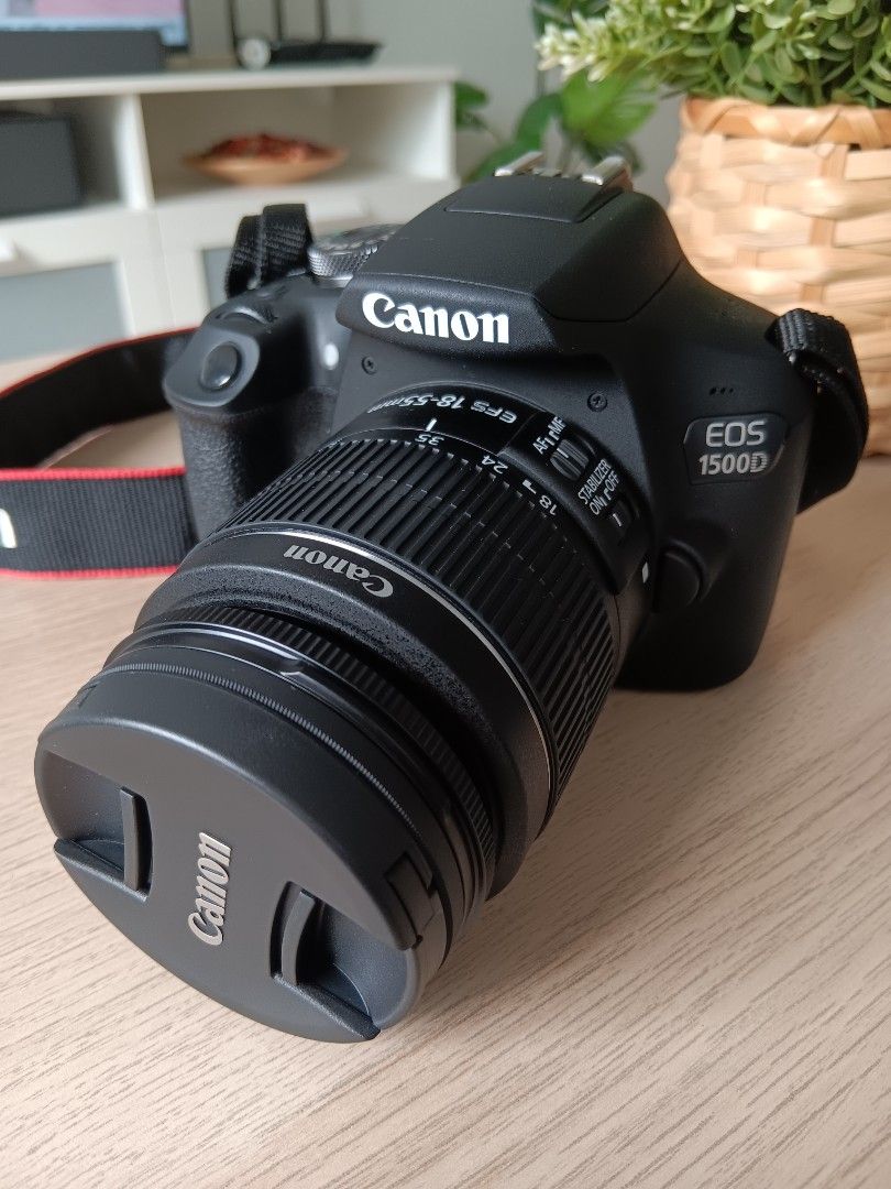 Canon EOS 1500D DSLR Camera with Lens, Photography, Cameras on Carousell