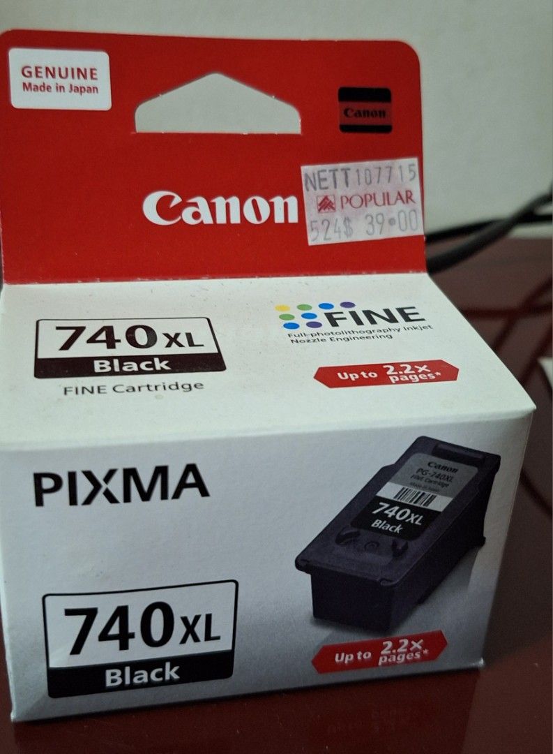 Canon PIXMA Printer and ɓrand new 740XL Black Ink Cartridge, Computers ...