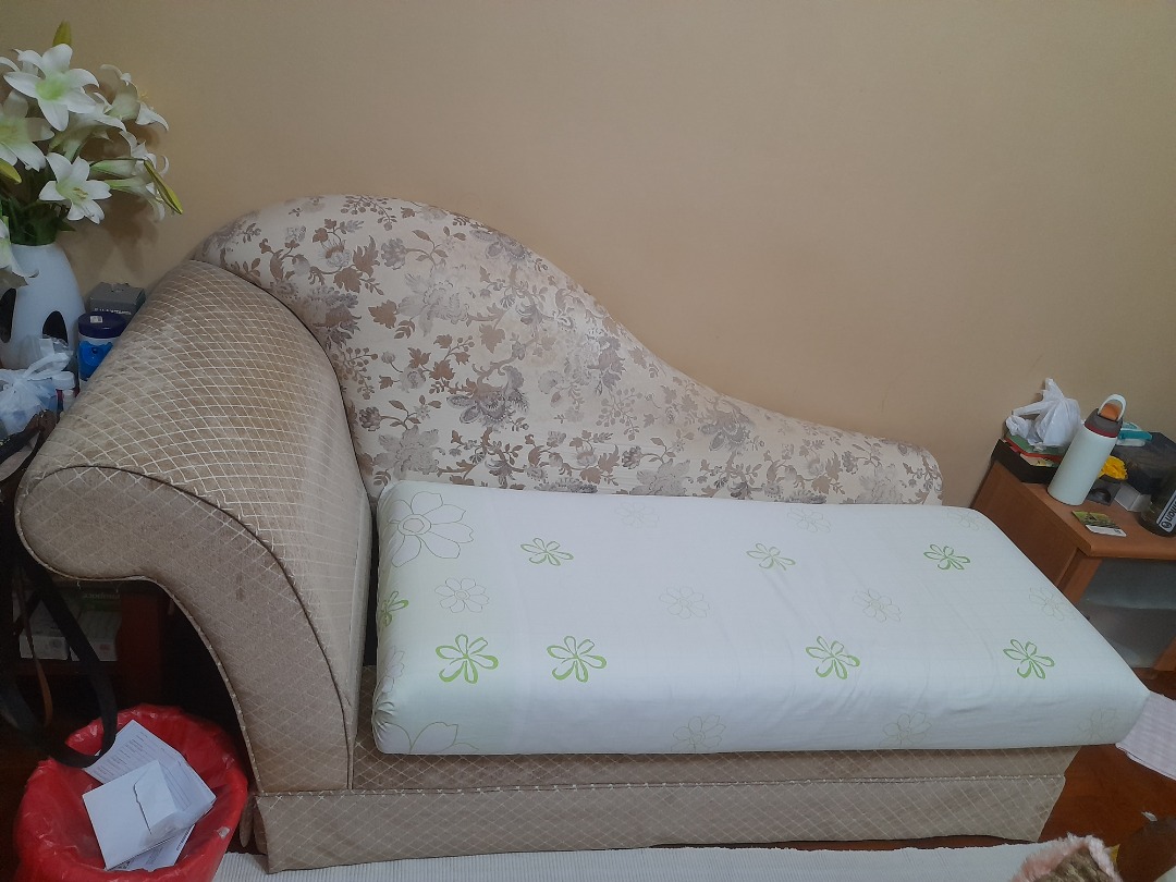 Chaise lounge sofa, Furniture & Home Living, Furniture, Sofas on Carousell