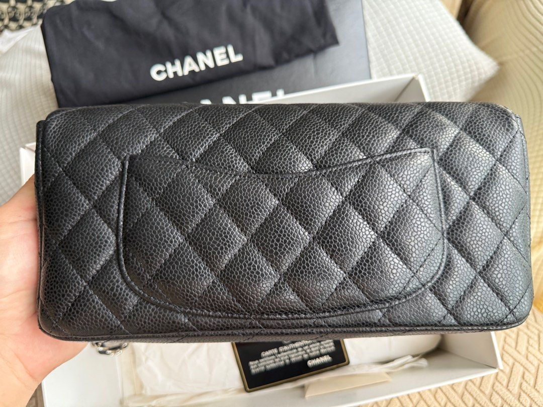 Chanel Classic East West Caviar Flap, Luxury, Bags & Wallets on Carousell