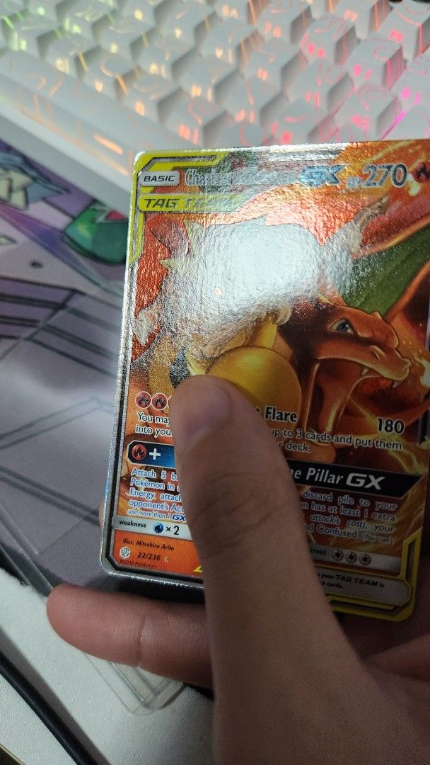 Charizard & Braixen GX Tag Team Pokemon Card, Hobbies & Toys, Toys ...