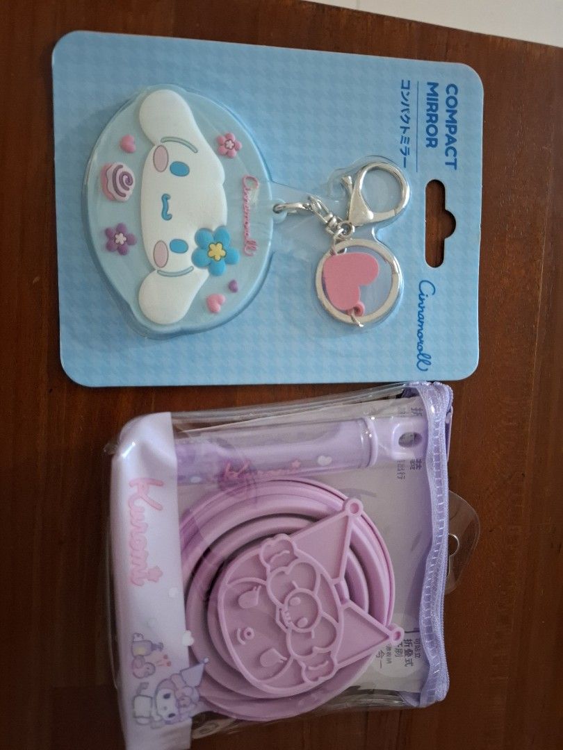 Cinnamoroll Compact Mirror Keychain & Karomi Set, Hobbies & Toys ...