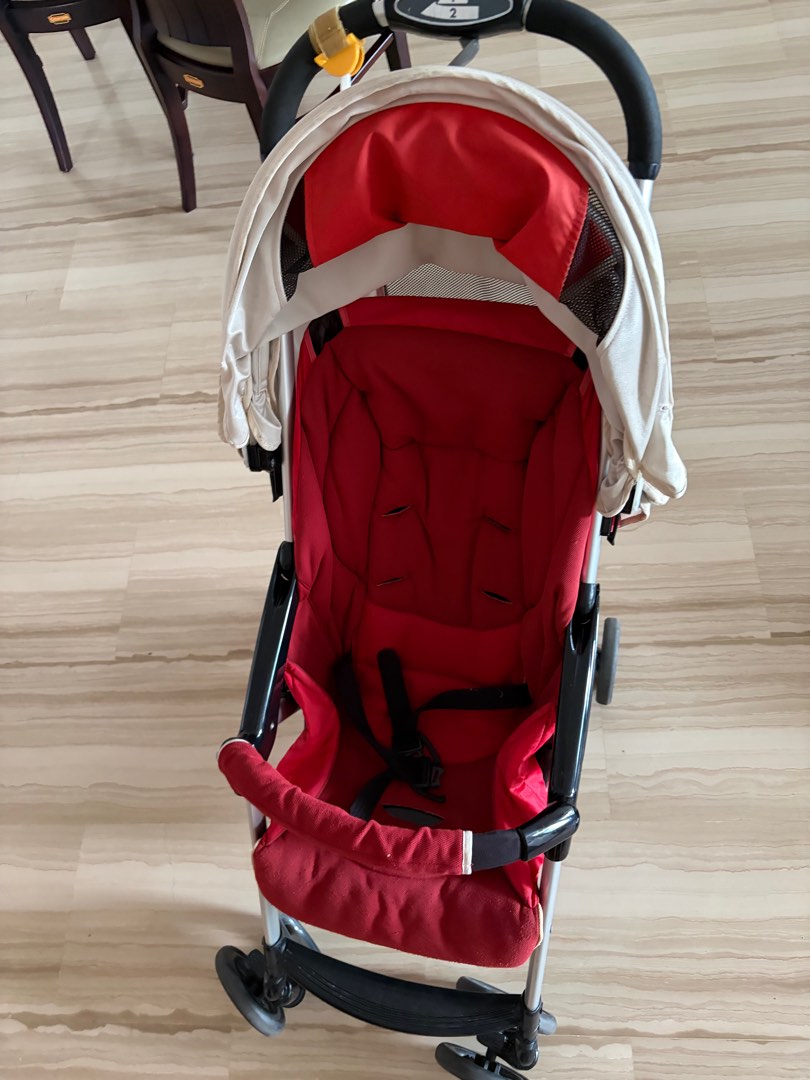 Combi Red and Beige Lightweight Stroller, Babies & Kids, Going Out ...