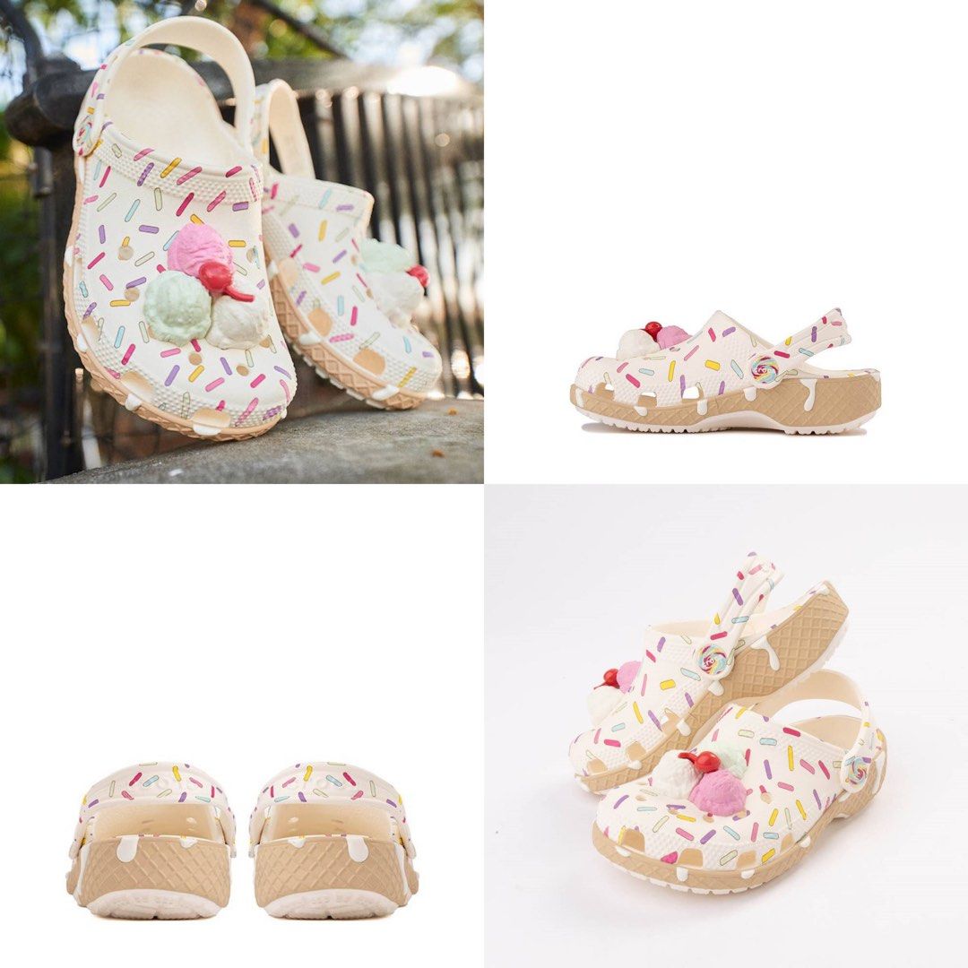 Crocs Classic Ice Cream Sundae Kids Clog, Babies & Kids, Babies & Kids ...