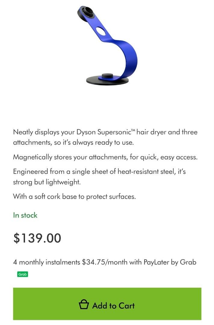 Dyson Supersonic Nural Display Stand, Beauty & Personal Care, Hair ...