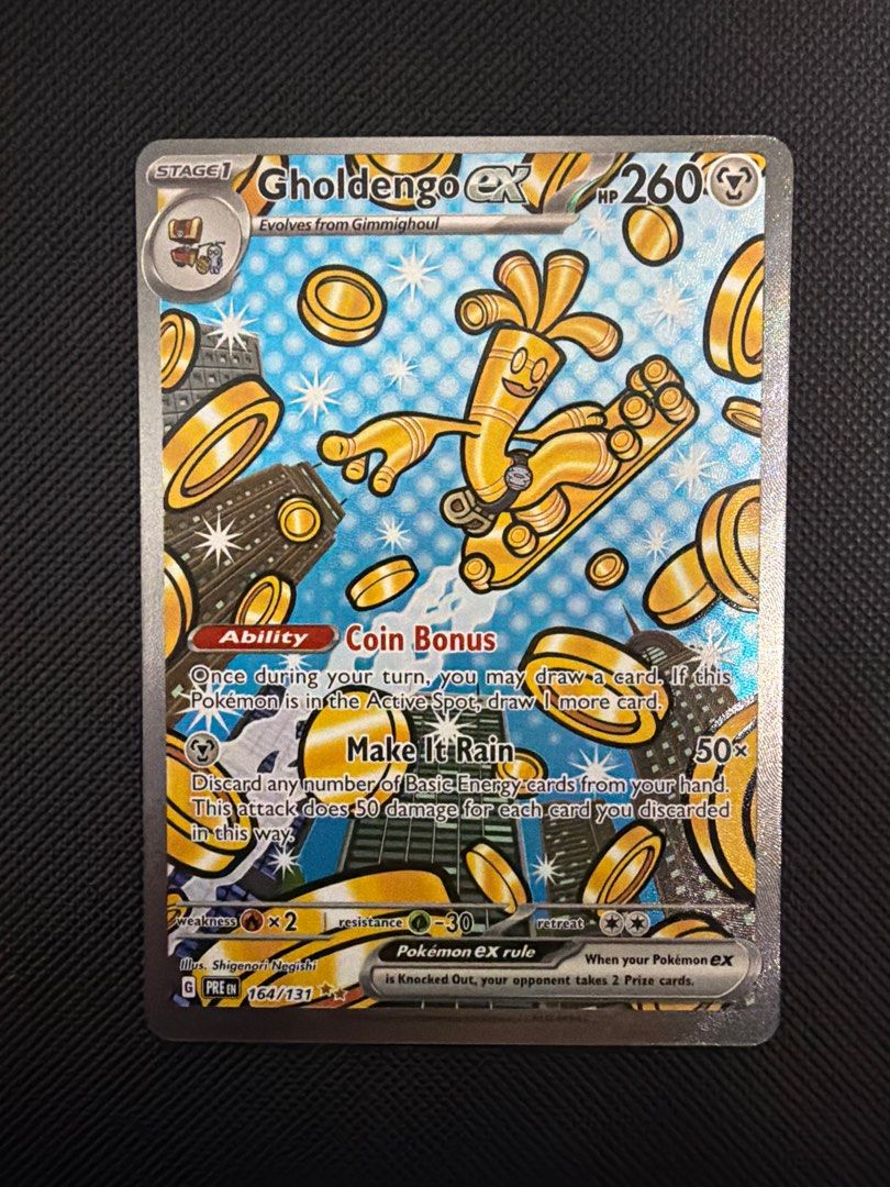 Eng Pokémon prismatic evolution - Gholdengo ex SIR 164/131, Hobbies ...