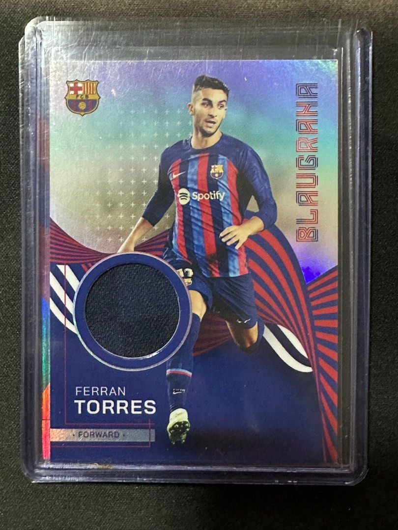 Ferran Topps 23/24 Barcelona Team Set player Worn Relic Patch ⚽️ 🔥 🔥 ...