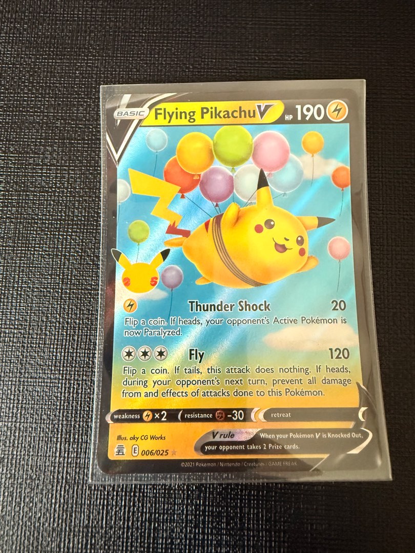 Flying Pikachu V - 006/025 - Ultra Rare - Celebrations - Pokemon Card ...