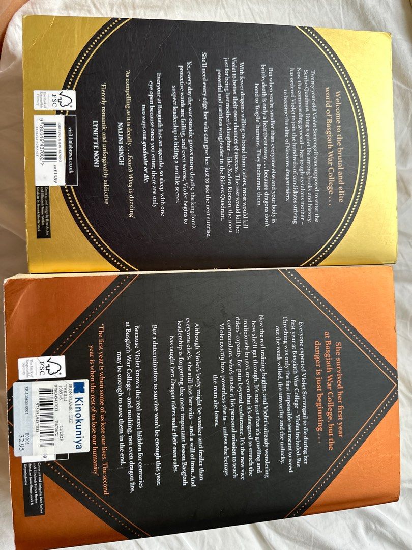 Fourth Wing & Iron Flame by Rebecca Yarros, Hobbies & Toys, Books & Magazines, Fiction & Non ...