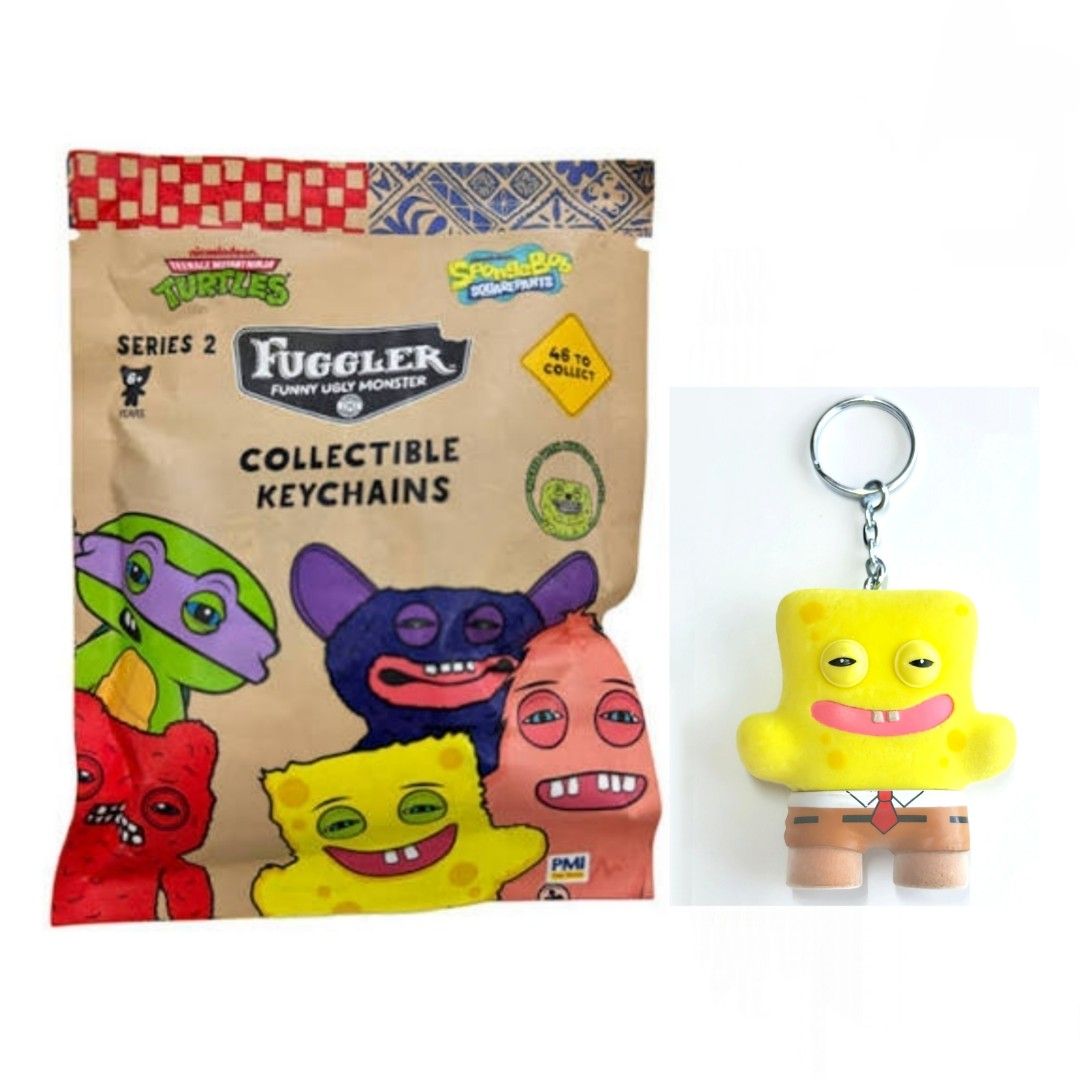 FUGGLER Collectible Keychain SERIES 2 - Catch Me SPONGEBOB, Hobbies ...
