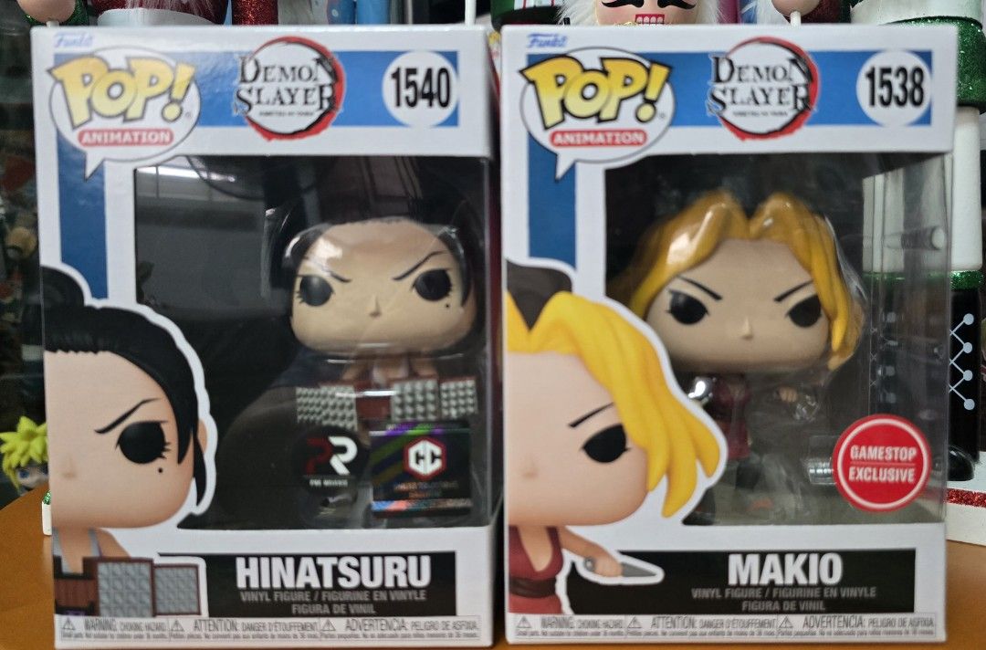 Funko Pop! Animation Demon Slayer : Hinatsuru #1540 and Makio #1538 ...