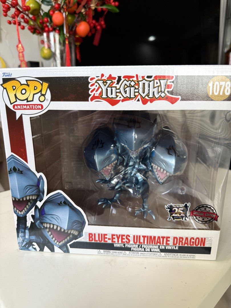 Funko Pop! Animation Yu-Gi-Oh! Blue-Eyes Ultimate Dragon, Hobbies ...