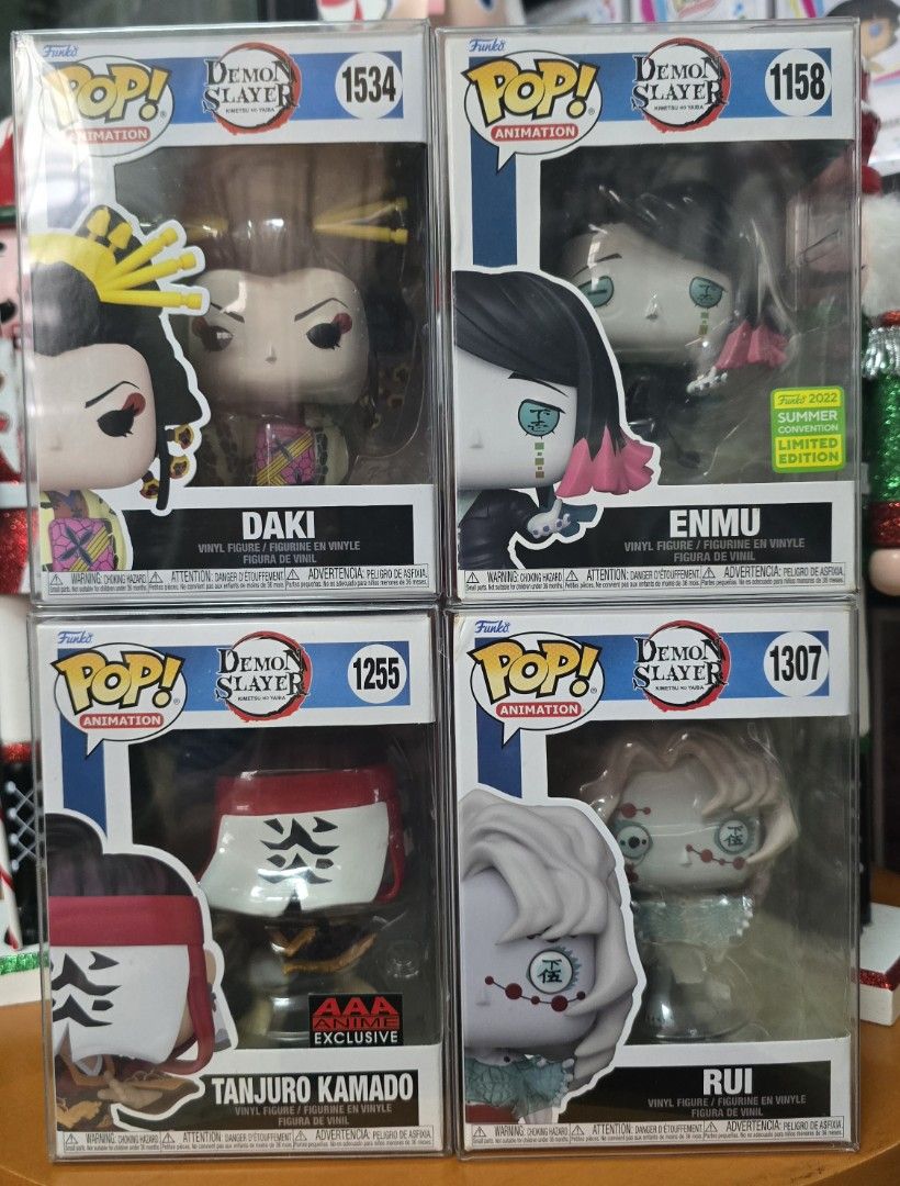 Funko Pop! Demon Slayer Figures - Daki, Enmu, Tanjiro, Rui, Hobbies ...