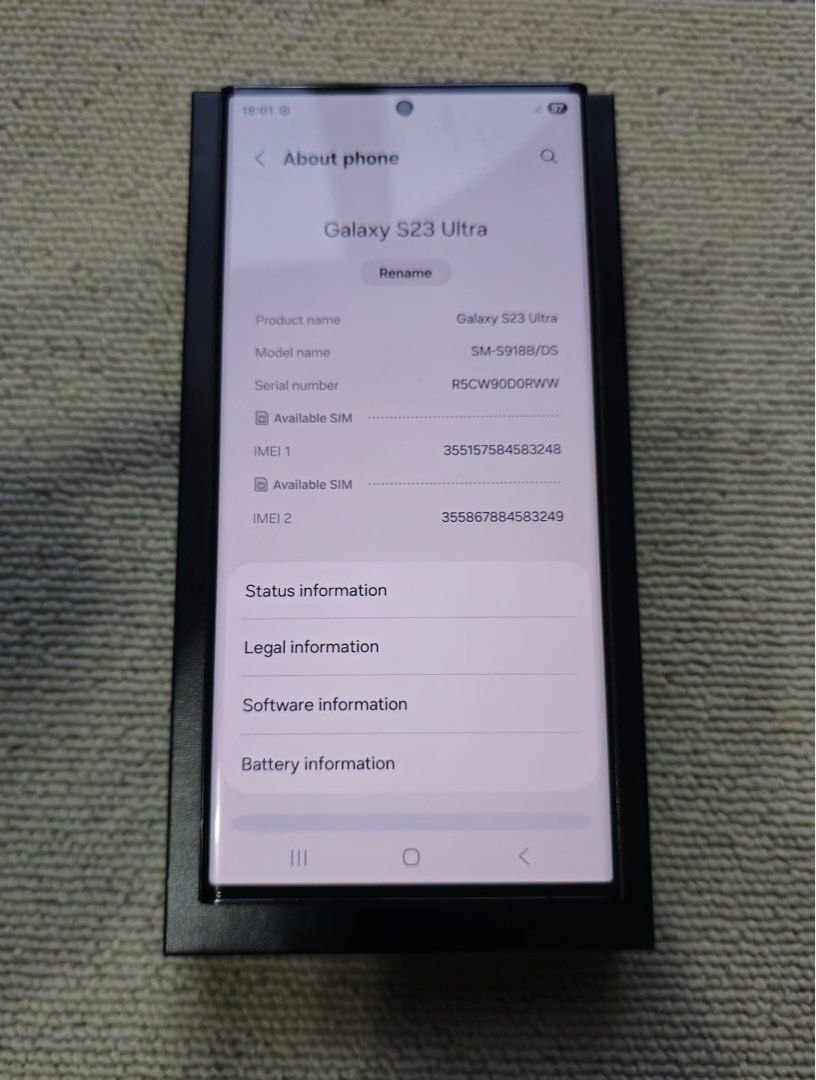 Galaxy S23 Ultra 5G 256GB Phantom Black, Mobile Phones & Gadgets ...