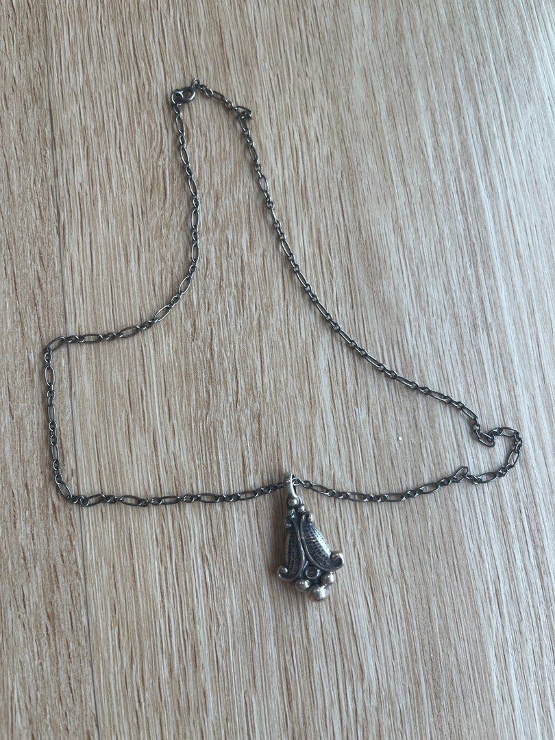 Georg Jensen Heritage 1994 Necklace with Garnet Stones, Women's Fashion ...