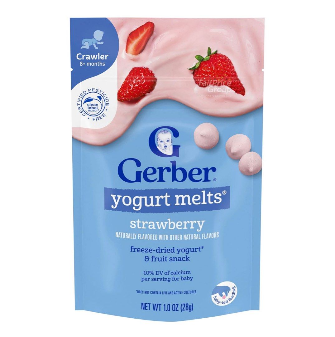 Gerber Baby Yogurt Melts 28g - Multiple flavours available, Food ...