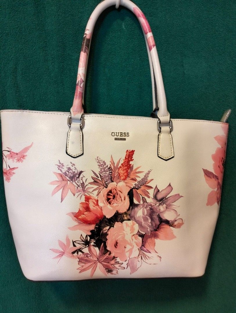 Guess Floral Tote Bag, Women's Fashion, Bags & Wallets, Tote Bags on ...