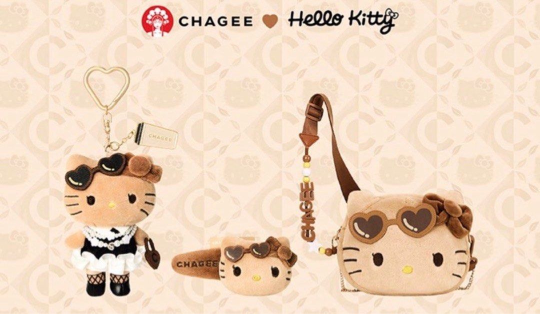 Hello Kitty x chagee Plushie, Hobbies & Toys, Toys & Games on Carousell