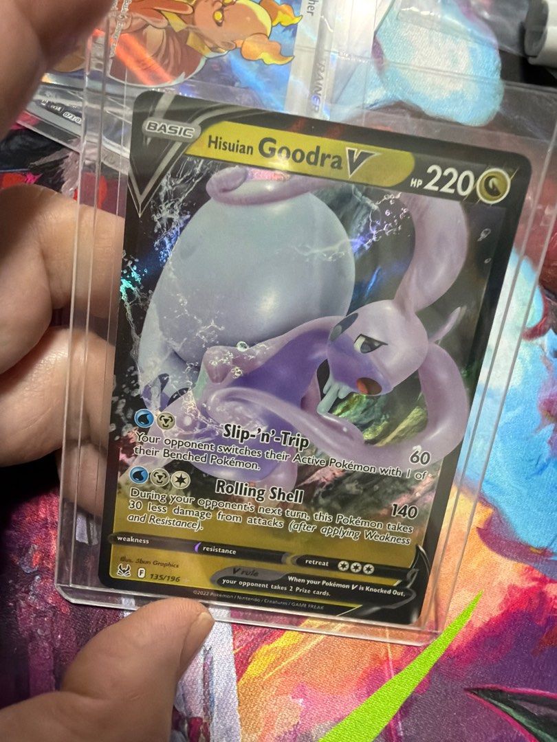 Hisuian Goodra V Pokemon Card, Hobbies & Toys, Toys & Games on Carousell