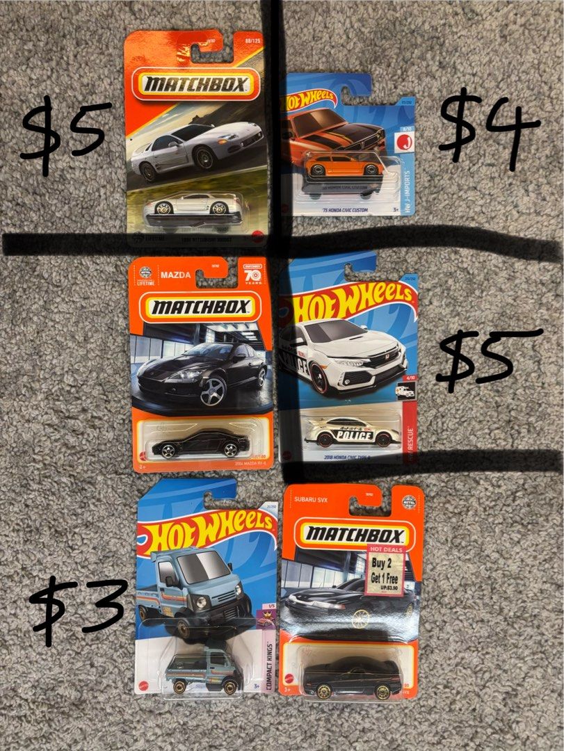 Hot Wheels Diecast Cars - Various Models, Hobbies & Toys, Toys & Games ...