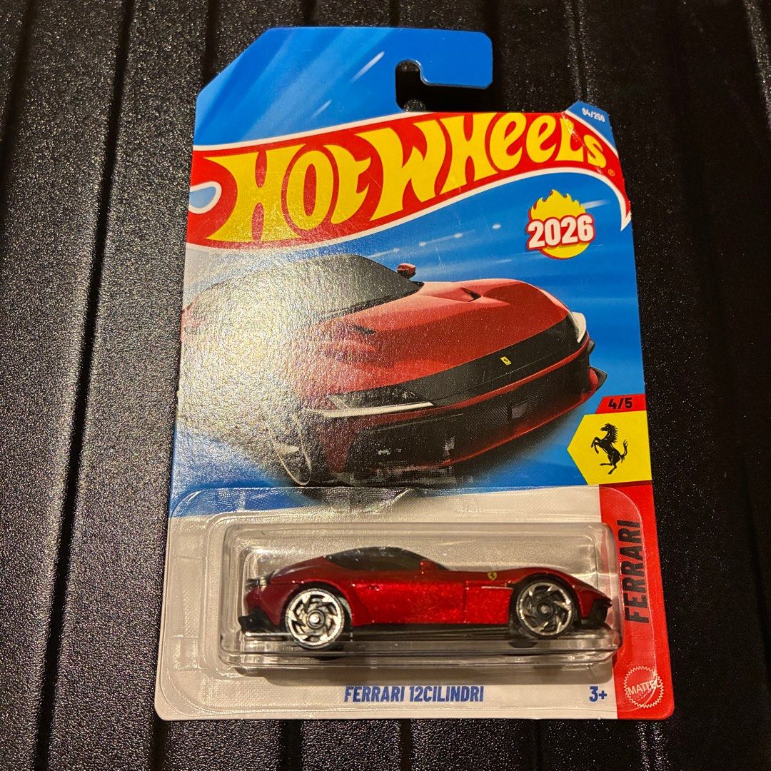 Hot Wheels ferrari 12cilindr 2026 red exotics diecast 1/64 hotwheels ...