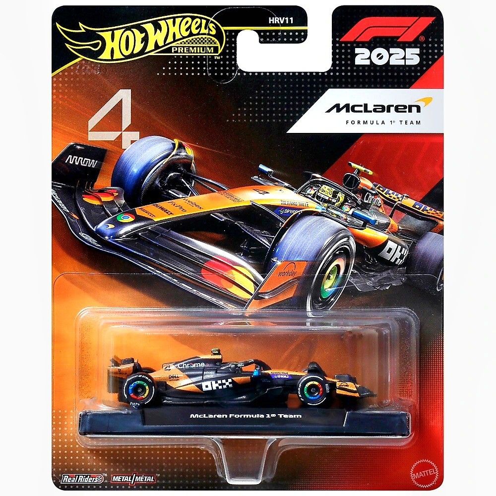 Hot Wheels Premium McLaren Formula 1 Team #4 Lando Norris F1 2025 ...