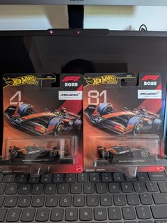 Hotwheels 2026 McLaren Formula 1 Team (#4) & (#81) set of 2 Premium Car ...