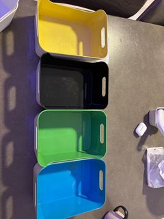 IKEA HALLBAR Storage Bin with Lid (22l), Furniture & Home Living, Home ...