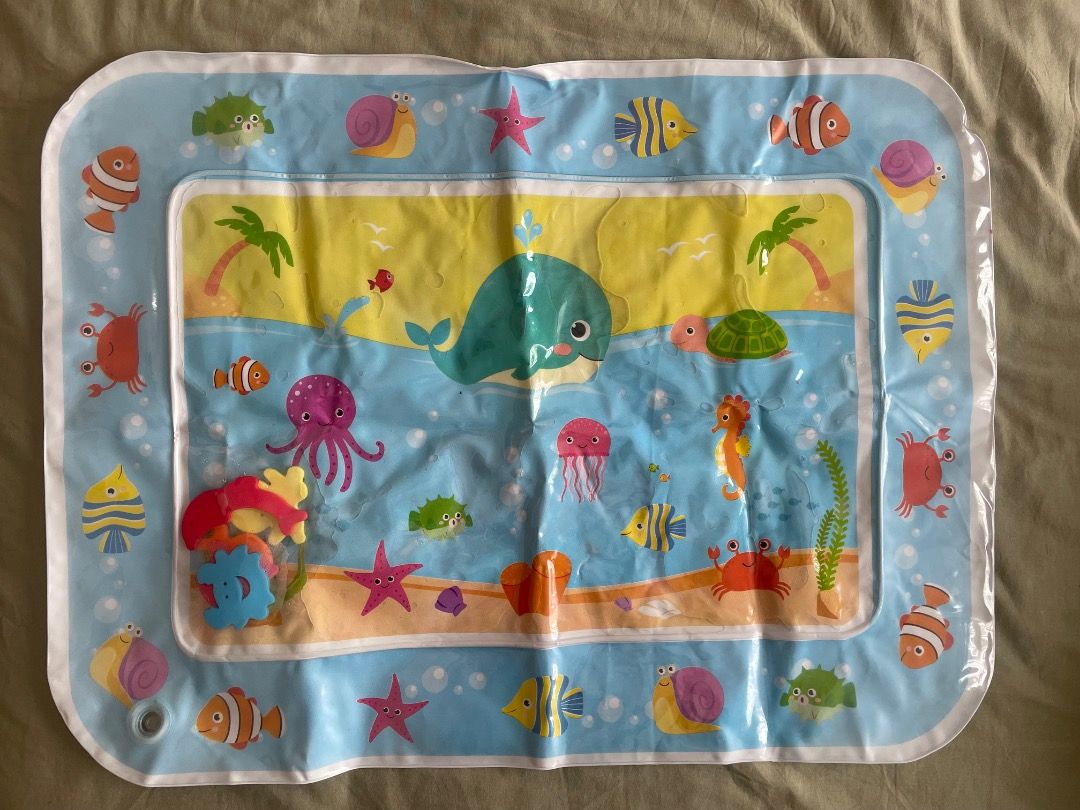 Inflatable Baby Water Play Mat - Ocean Theme, Babies & Kids, Infant ...