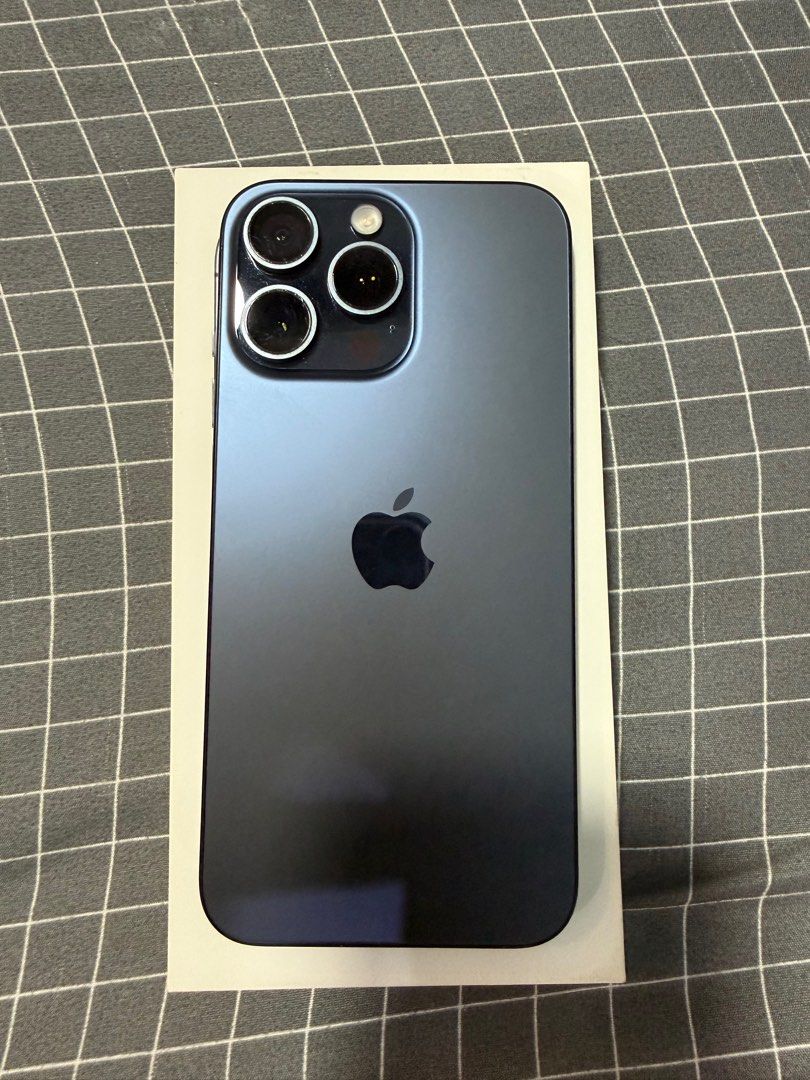 iPhone 15 Pro Max Blue Titanium 256GB, Mobile Phones & Gadgets, Mobile ...
