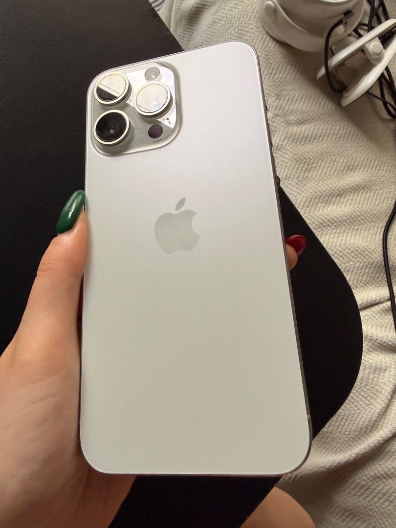 iPhone 15 Pro Max White Titanium 256GB, Mobile Phones & Gadgets, Mobile ...