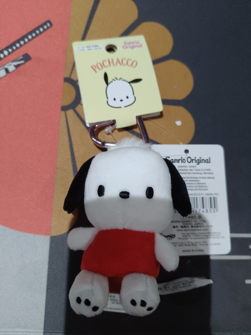 Japan Sanrio Original Pochacco Plush Heart Keychain, Hobbies & Toys ...