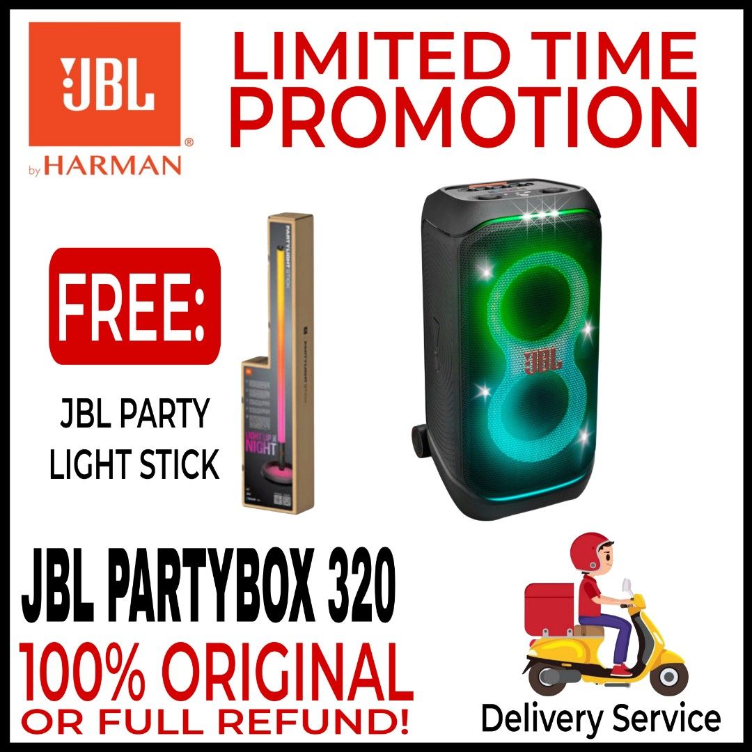 JBL PARTYBOX STAGE 320 BLUETOOTH SPEAKER jbl partybox stage 320 speaker ...