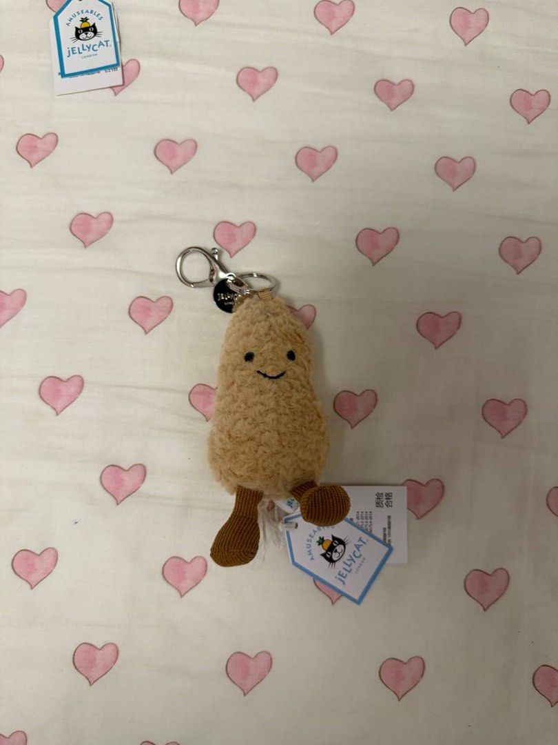 Jellycat Amuseable Peanut Keychain, Hobbies & Toys, Toys & Games on ...