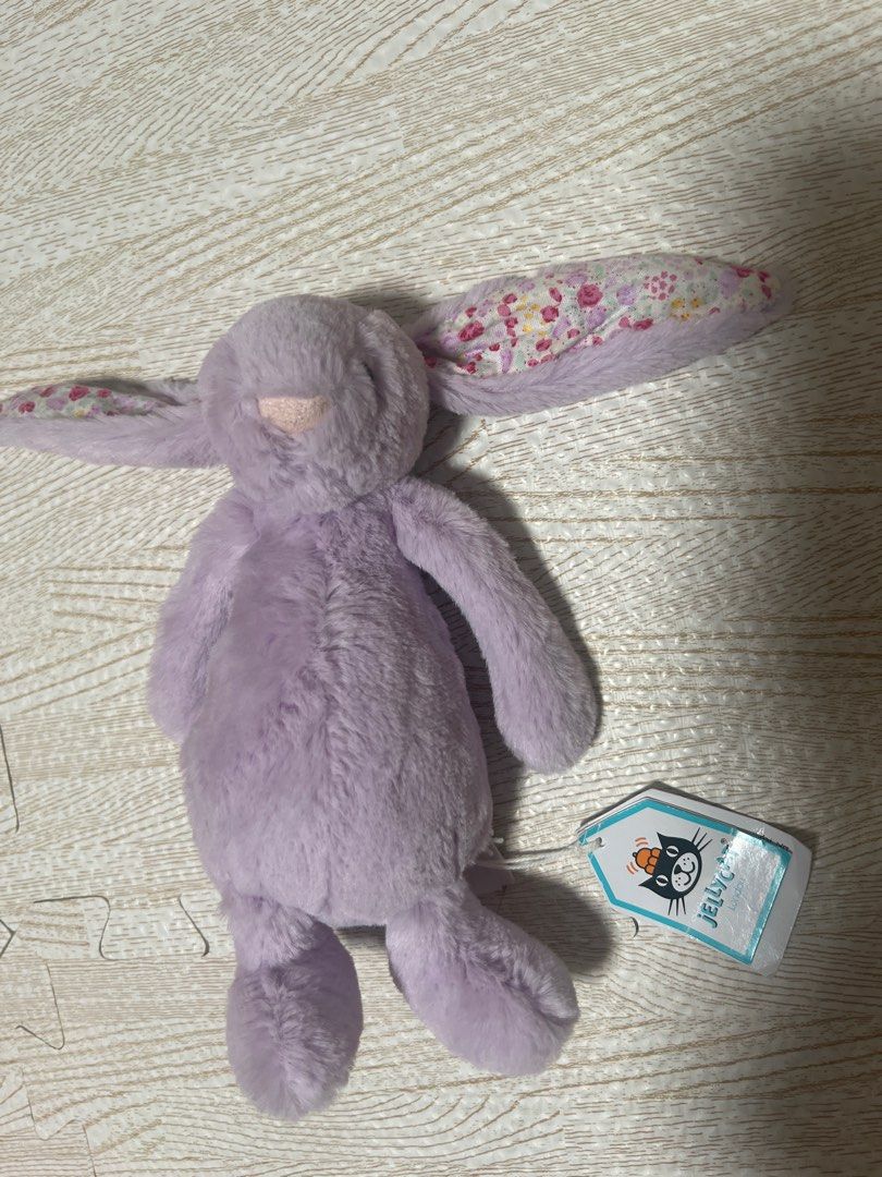 Jellycat Lavender Bunny Stuffed Toy, Hobbies & Toys, Toys & Games on ...