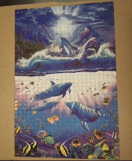 1000 Piece Jigsaw Puzzle - Scenic Lake, Hobbies & Toys, Toys & Games on ...