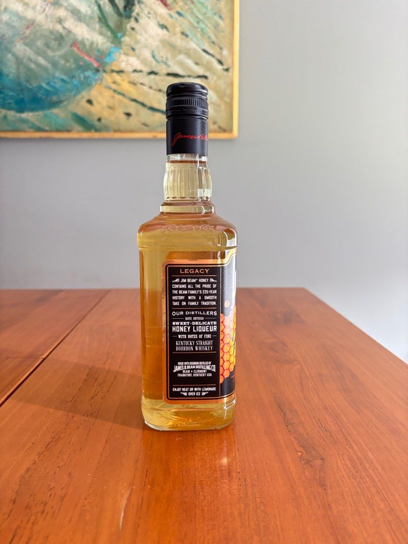 Jim Beam Honey Whiskey 700ml, Food & Drinks, Alcoholic Beverages on ...