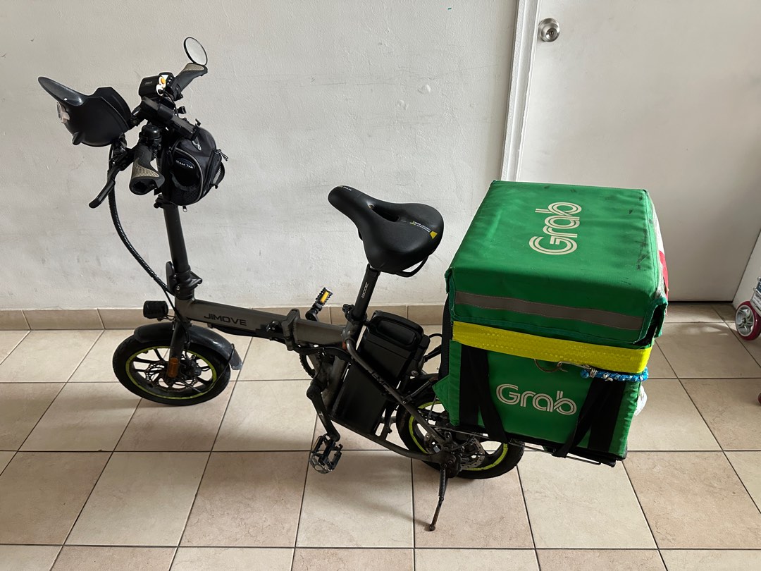 J-Move Electric Bike with Grab Food Delivery Bag, Sports Equipment ...