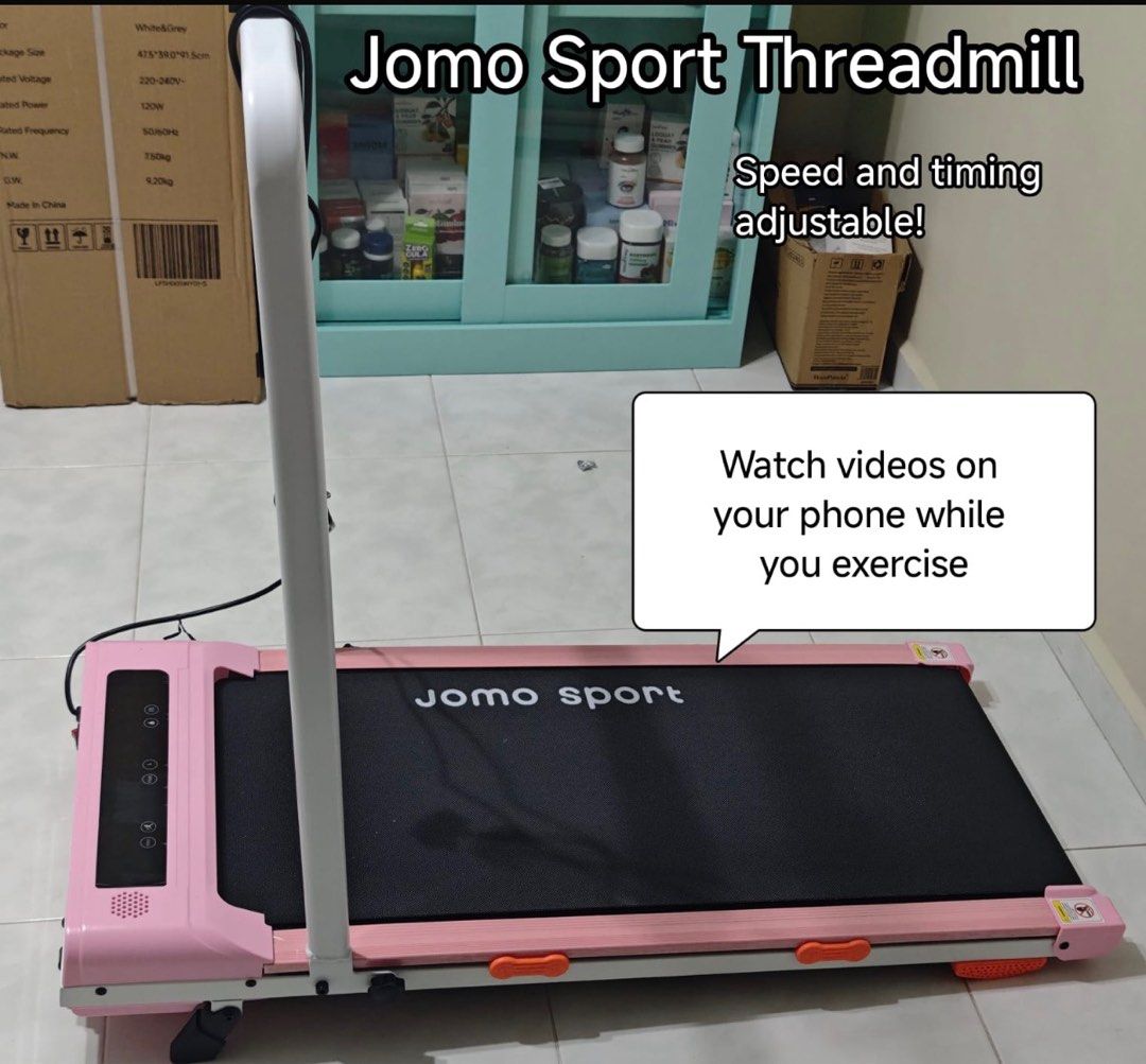 Jomo Sport Treadmill - Adjustable Speed & Timing, Sports Equipment ...
