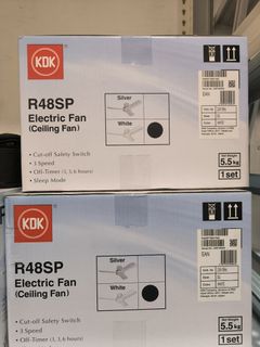 KDK T60AWS Electric Ceiling Fan, Furniture & Home Living, Lighting ...