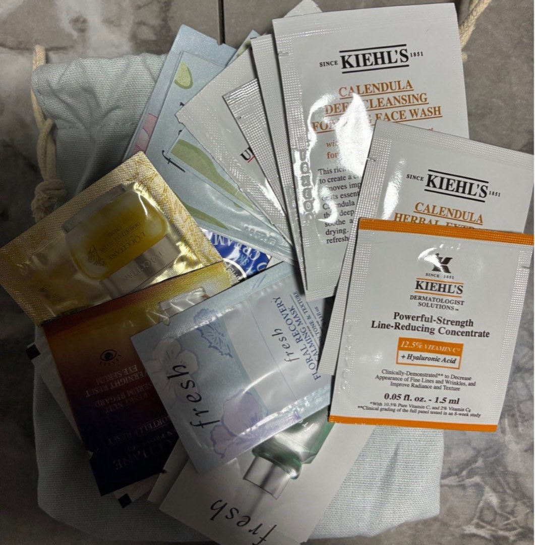 Kiehl's & Fresh Skincare Sample Pack, Beauty & Personal Care, Face ...