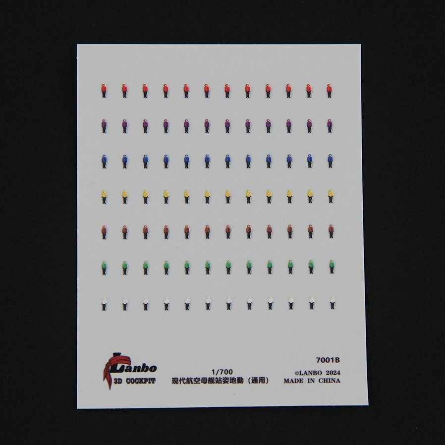 Lanbo 1/700 Modern Aircraft Carrier Ground Crew Standing 3D printing ...