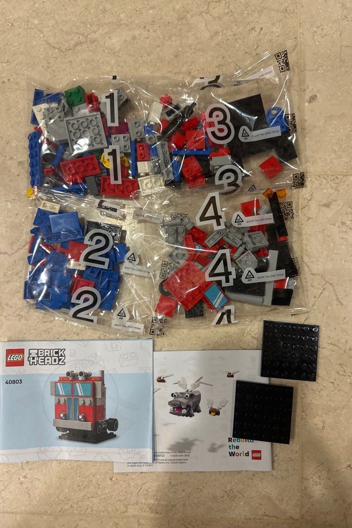 LEGO BrickHeadz Transformers Optimus Prime 40803, Hobbies & Toys, Toys ...