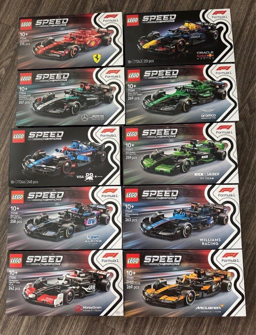 Lego F1 series full 10 sets and photo frame, Hobbies & Toys, Toys ...