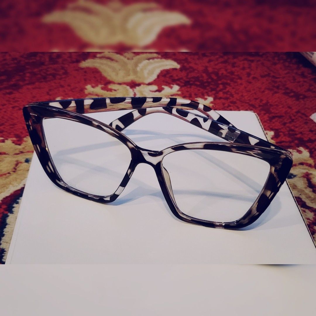 Leopard Print Cat-Eye Eyeglasses, Women's Fashion, Watches ...