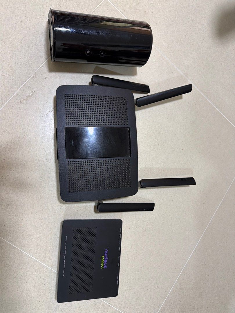 Linksys Router and Nucleus Connect Modem, Computers & Tech, Parts ...